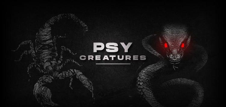 Psy Creatures: exclusive black graphic tees India — Limited | Vlack – Vlack